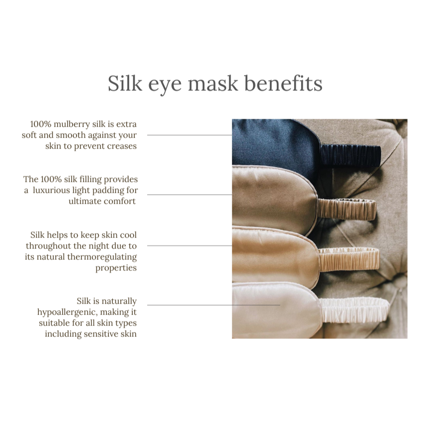 Silk Eye Mask | Sleeping Mask | Luxury Eye Mask – The Silk Collection