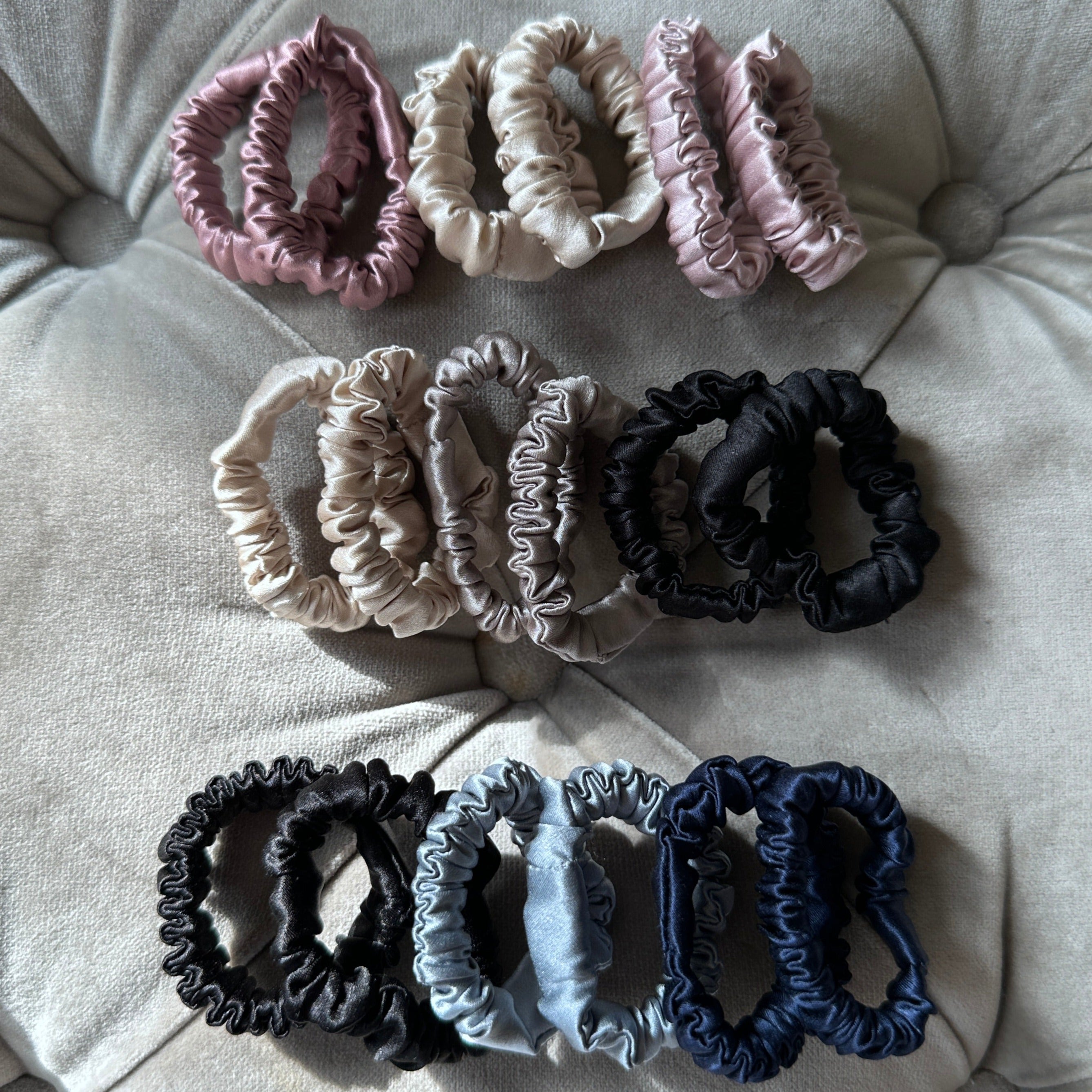 Extra Small Silk Hair Ties Luxury Small Hair Ties for Children The Silk Collection
