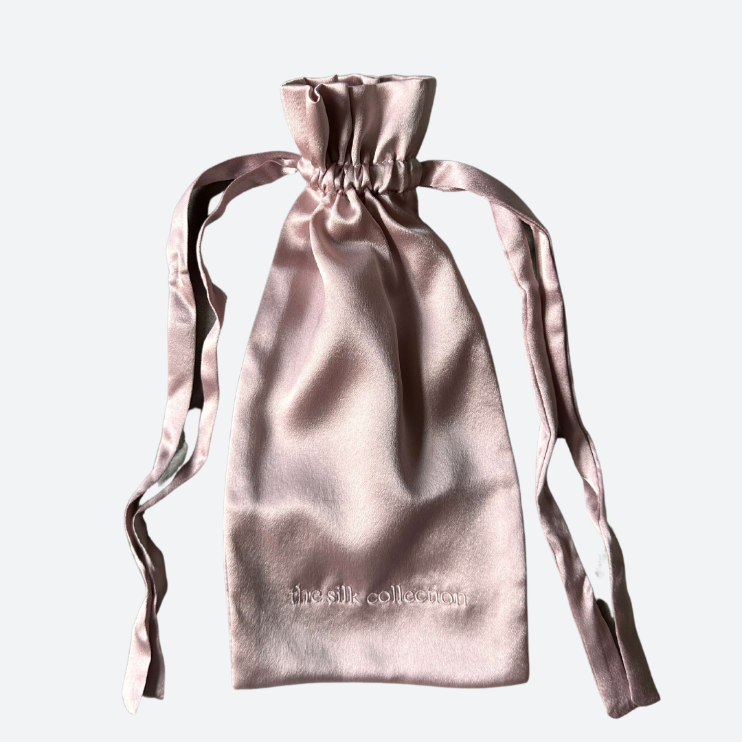 Small Travel Bag | Silk Drawstring Pouch – The Silk Collection